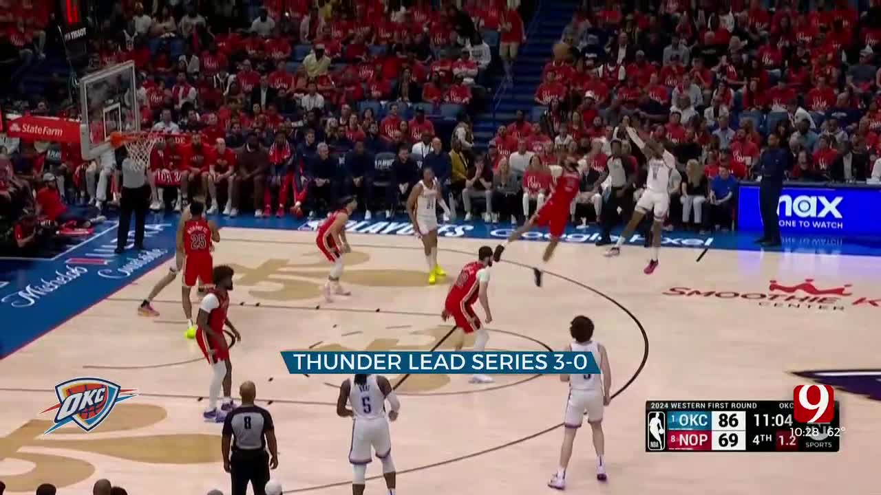 Gilgeous-Alexander, Thunder Roll To 3-0 Series Lead With 106-85 Win Over The Pelicans