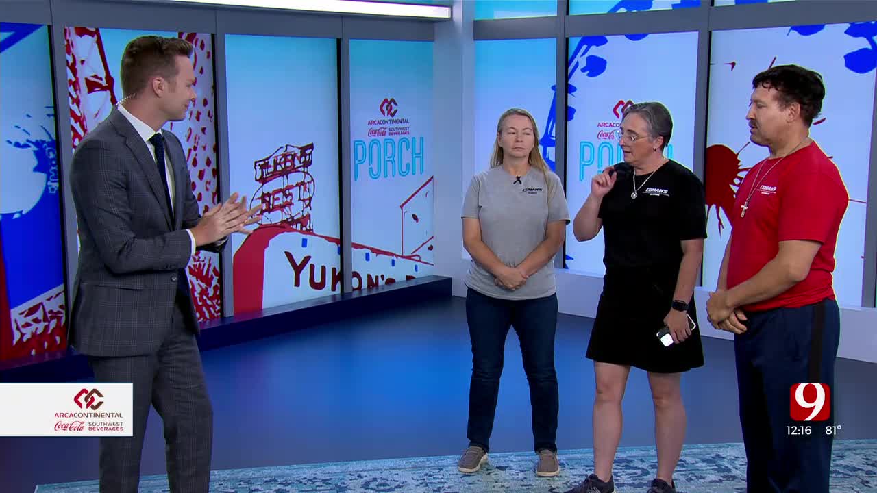 Conan's Academy Gym Gives Self Defense Lesson On The Porch