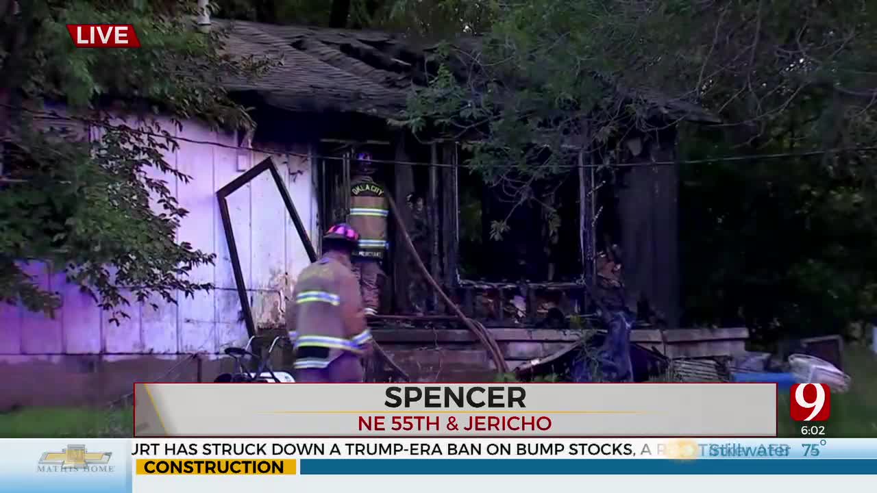 Heavy Flames Reported From Spencer House Fire