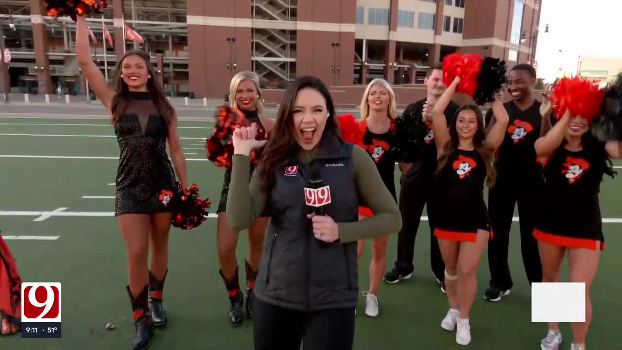 OSU Spirit Squad Preps For Homecoming Game Day With The Porch