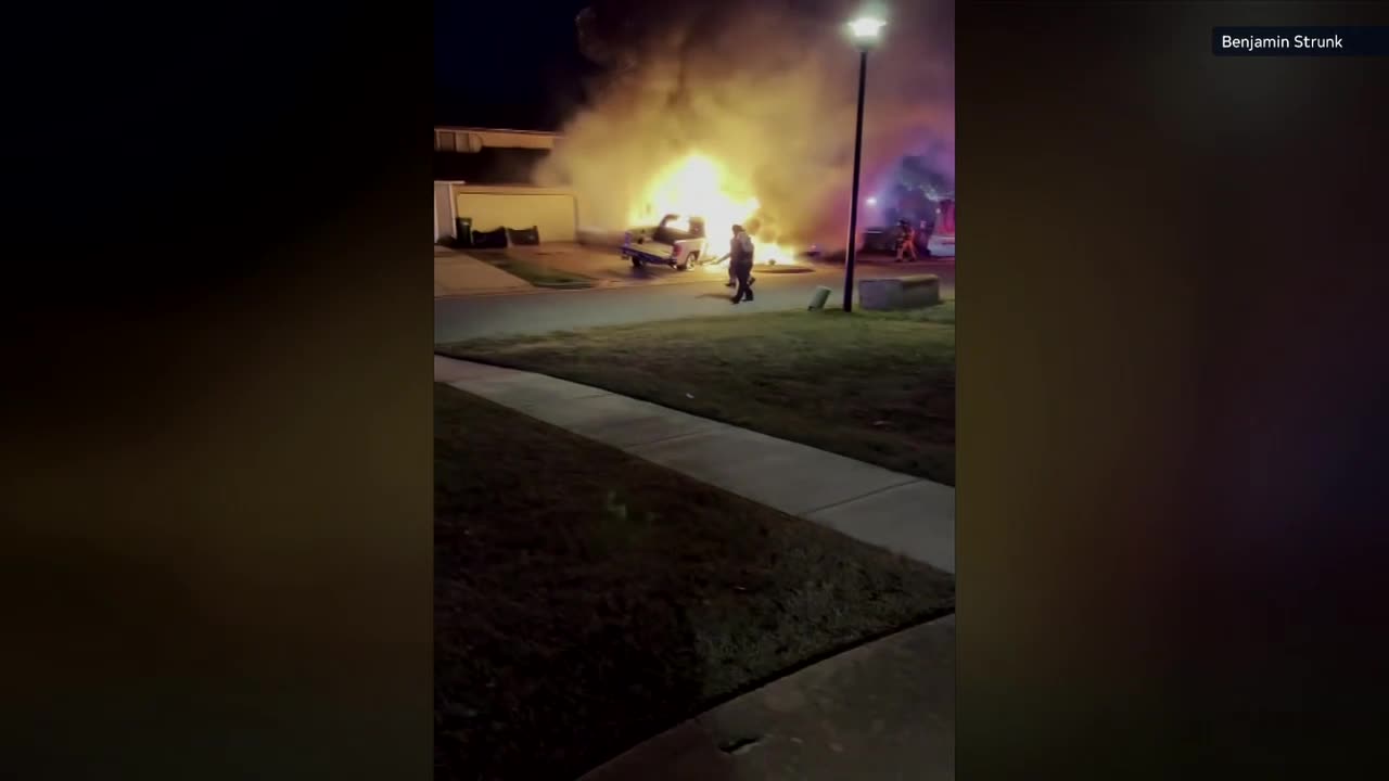 Suspected Drunk Driver Crashes Into 3 Parked Cars, Causing Fire In NE OKC