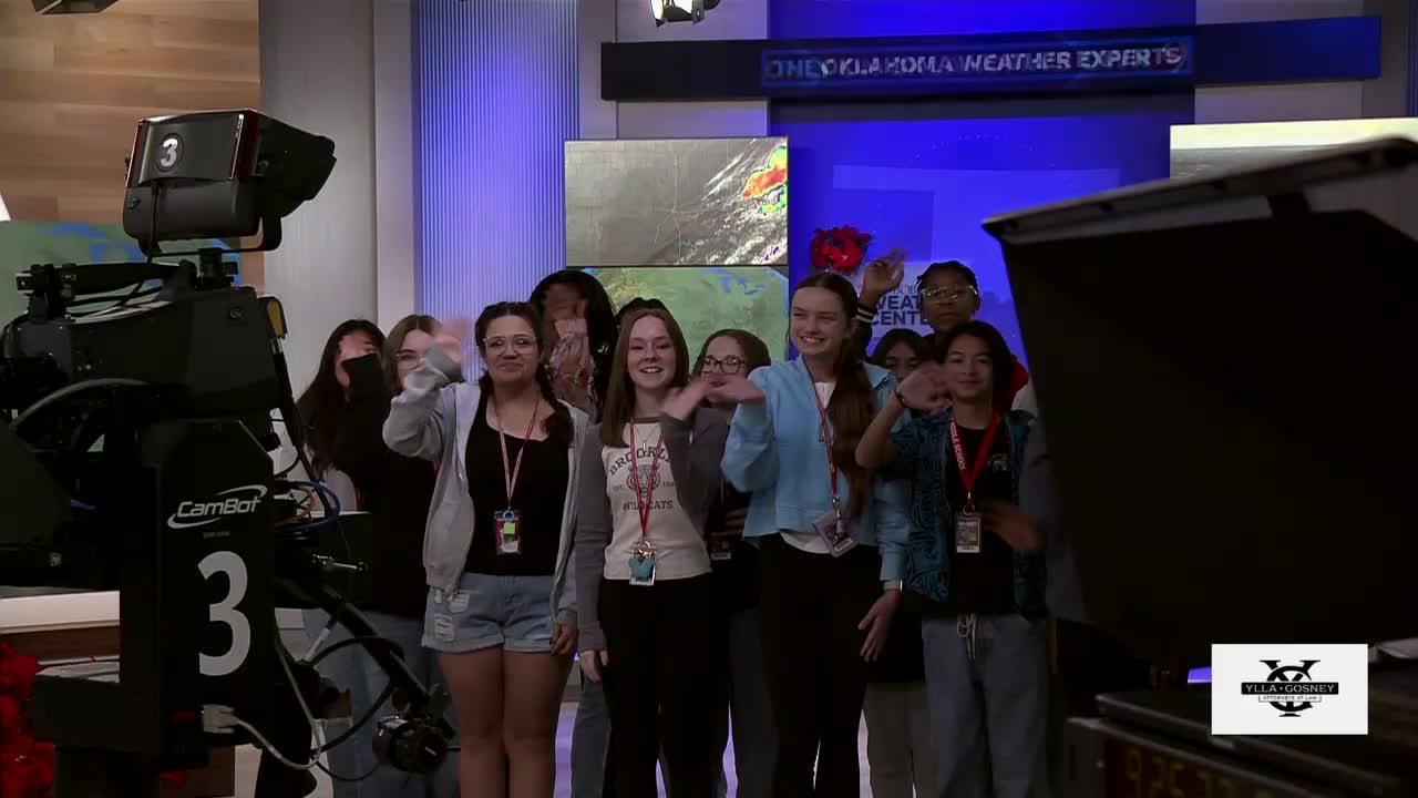 What Caught My Eye: Carl Albert Middle School Students Visit News 9