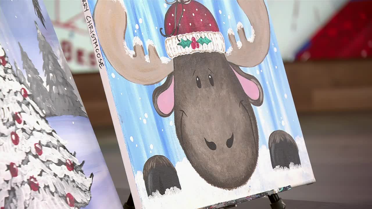Pinot's Palette Offering Winter-Themed Paint-And-Sip Classes