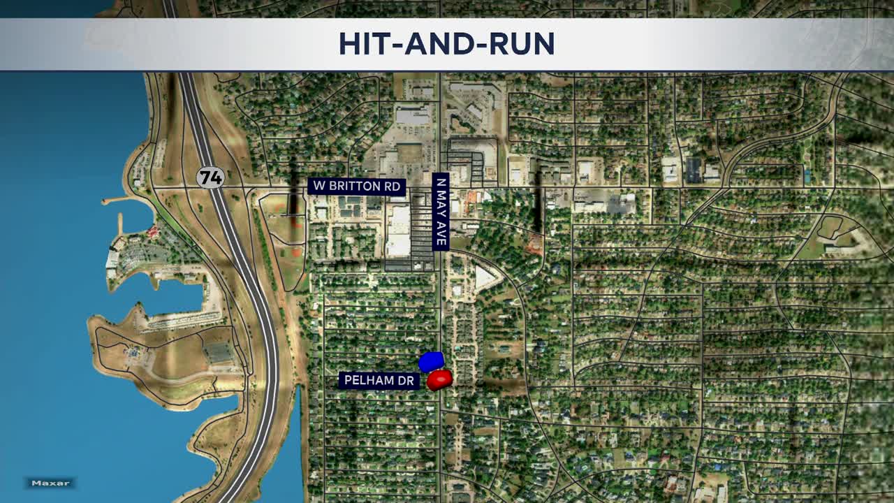 Police respond to northwest Oklahoma City hit-and-run
