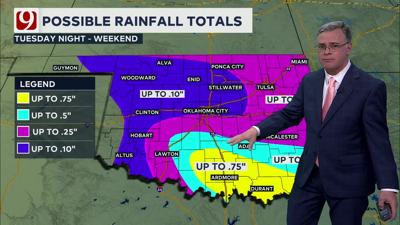 Jed Castles' Monday afternoon forecast