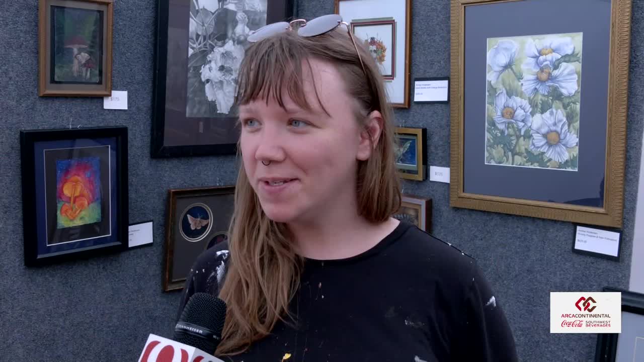 First-time artist from Woodward shines at Paseo Arts Festival
