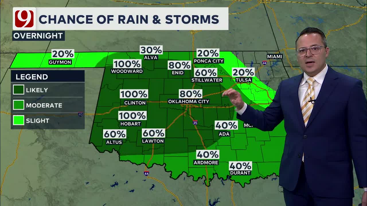 Justin Rudicel's Monday overnight forecast