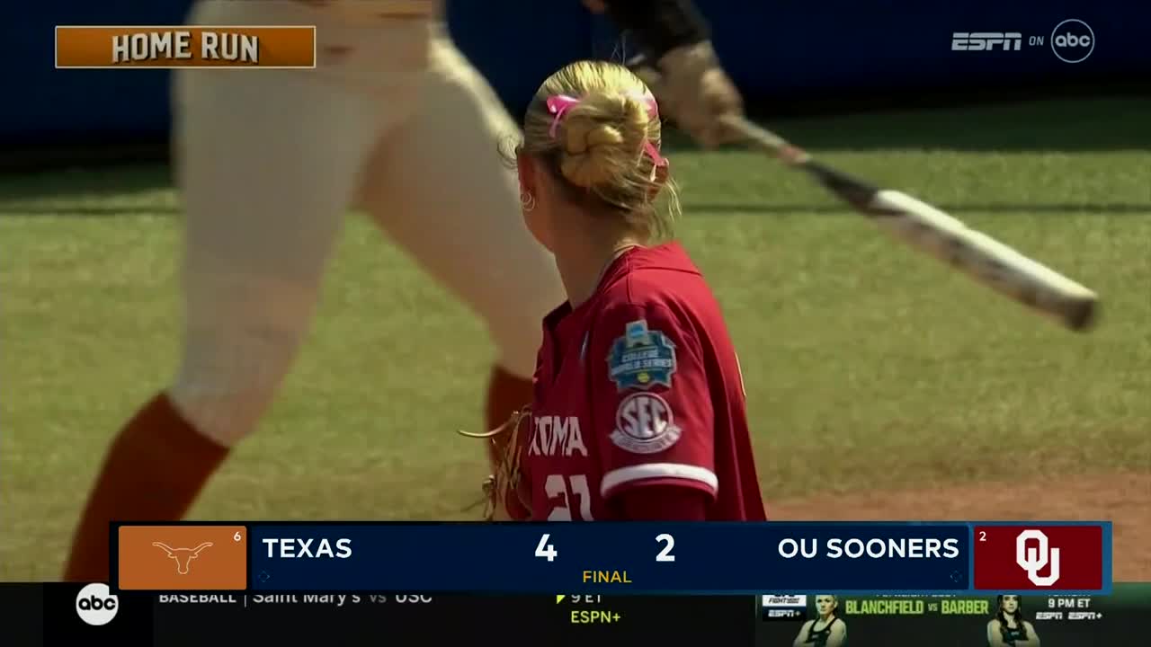 Longhorns Use Late-Inning Power to Knock Off Sooners in WCWS Showdown