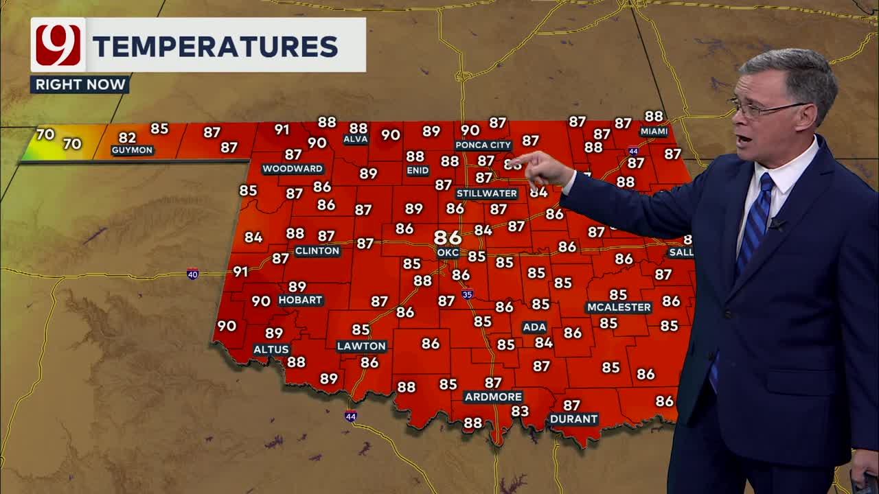 Jed Castles' Wednesday afternoon forecast