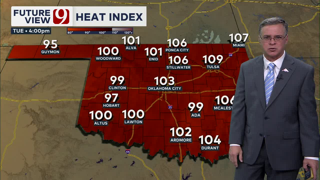 Jed Castles' Tuesday afternoon forecast