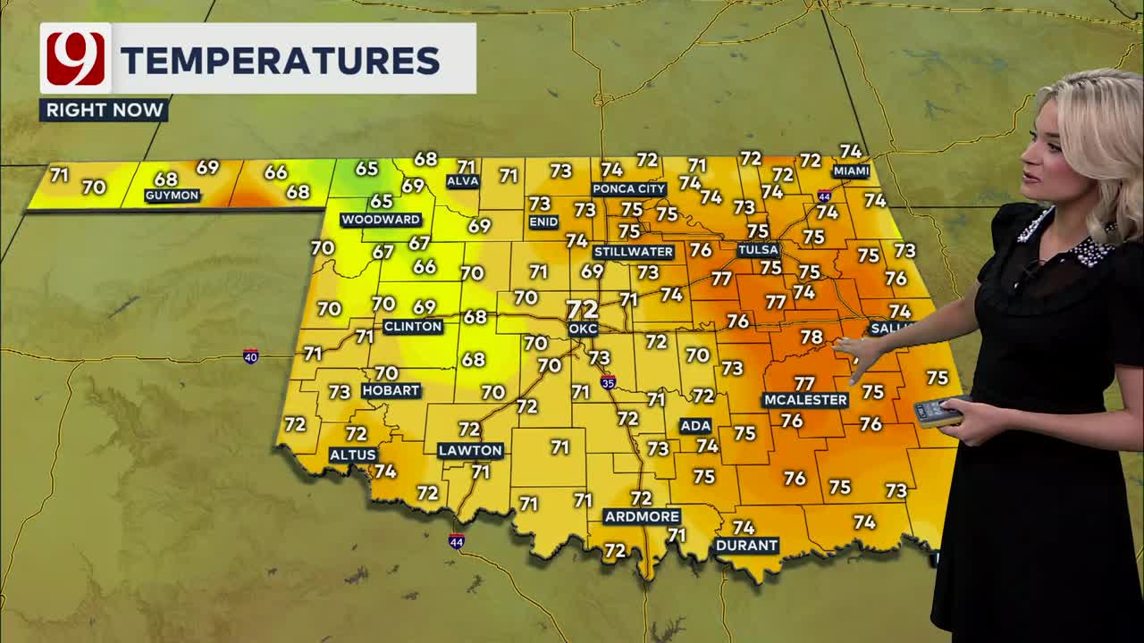 Megan Gold's 9 a.m. Monday forecast