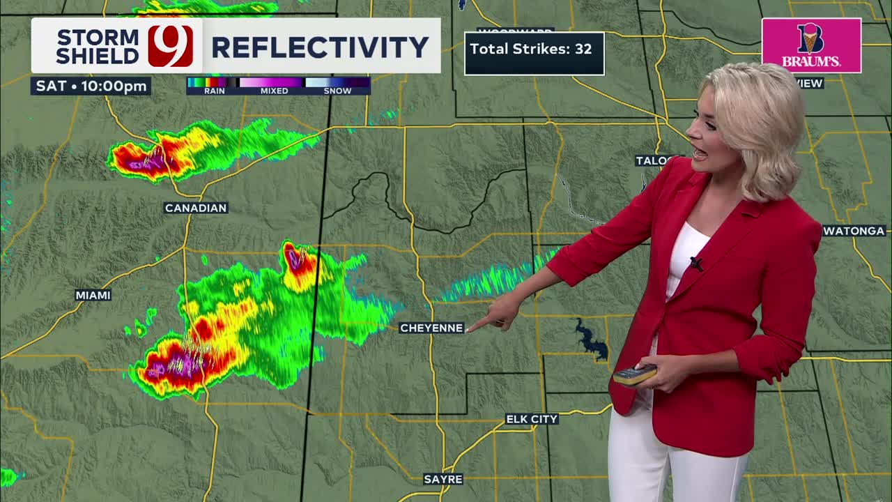 Megan Gold's Saturday overnight forecast