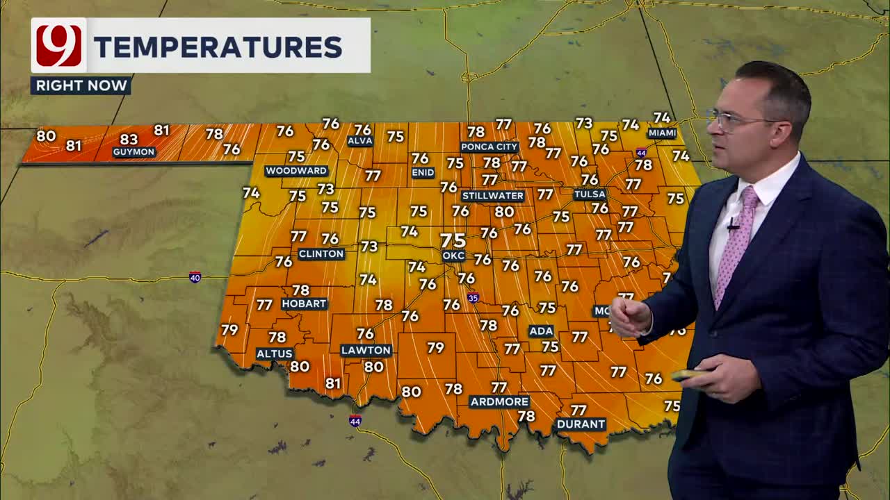 Jed Castles' Monday afternoon forecast