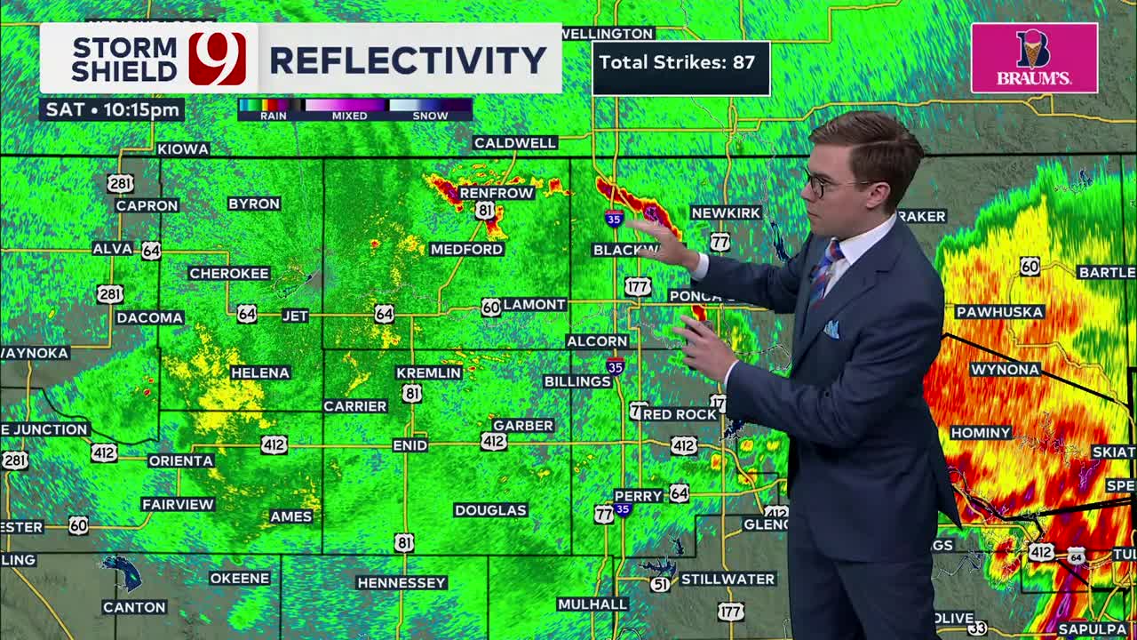 Andrew Adams' Saturday overnight forecast