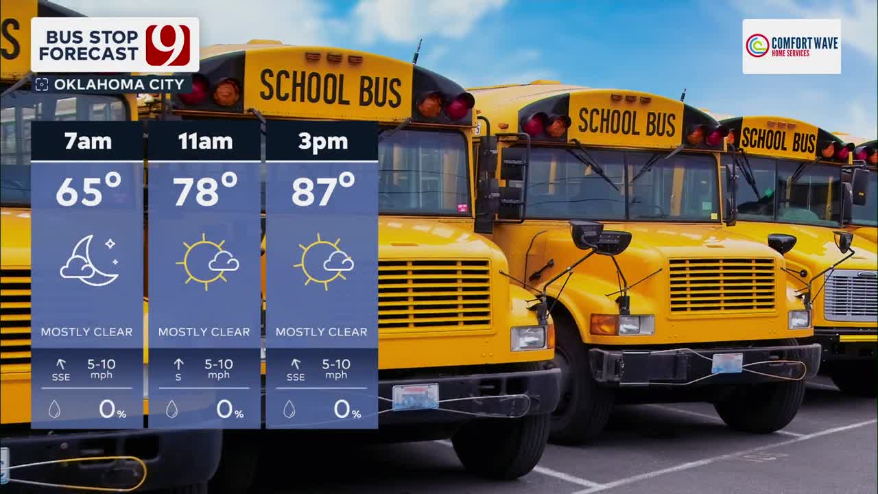 Megan Gold's Thursday Bus Stop Forecast