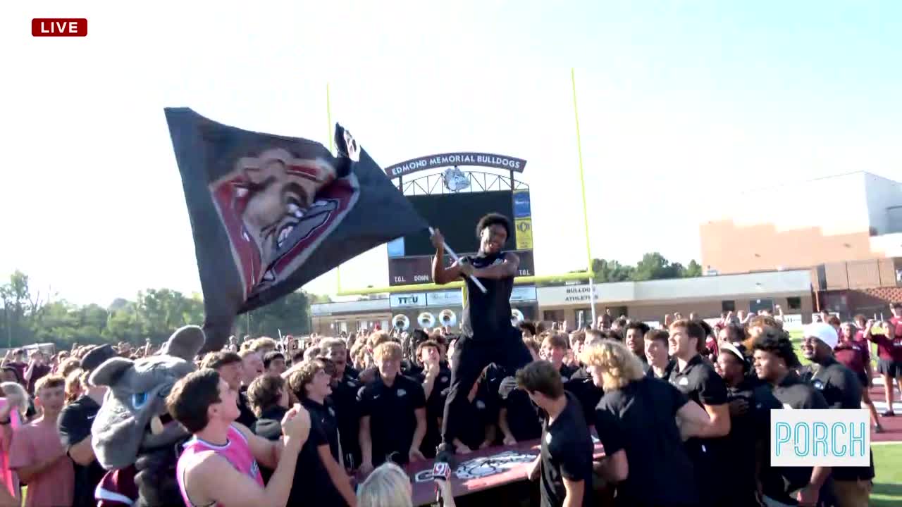 Edmond High Schools Show Team Spirit Before Huge Rivalry Football Game
