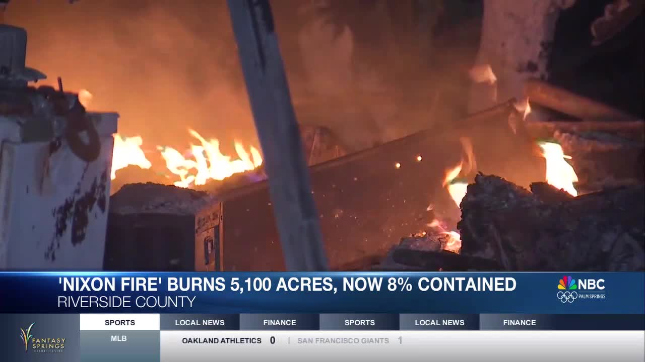 NIXON FIRE CONTINUES TO GROW