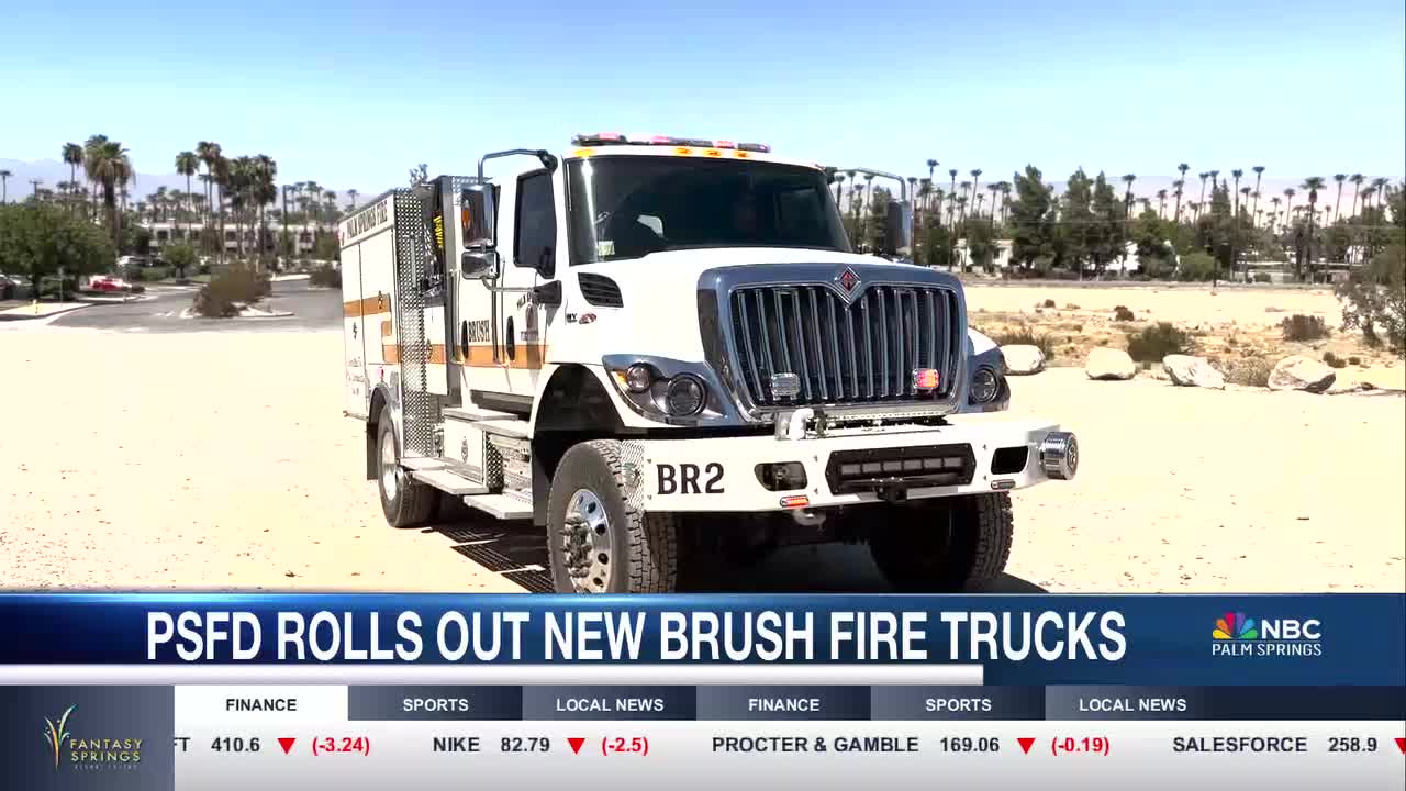 Palm Springs Fire Department Unveils New Brush Fire Trucks to Combat ...