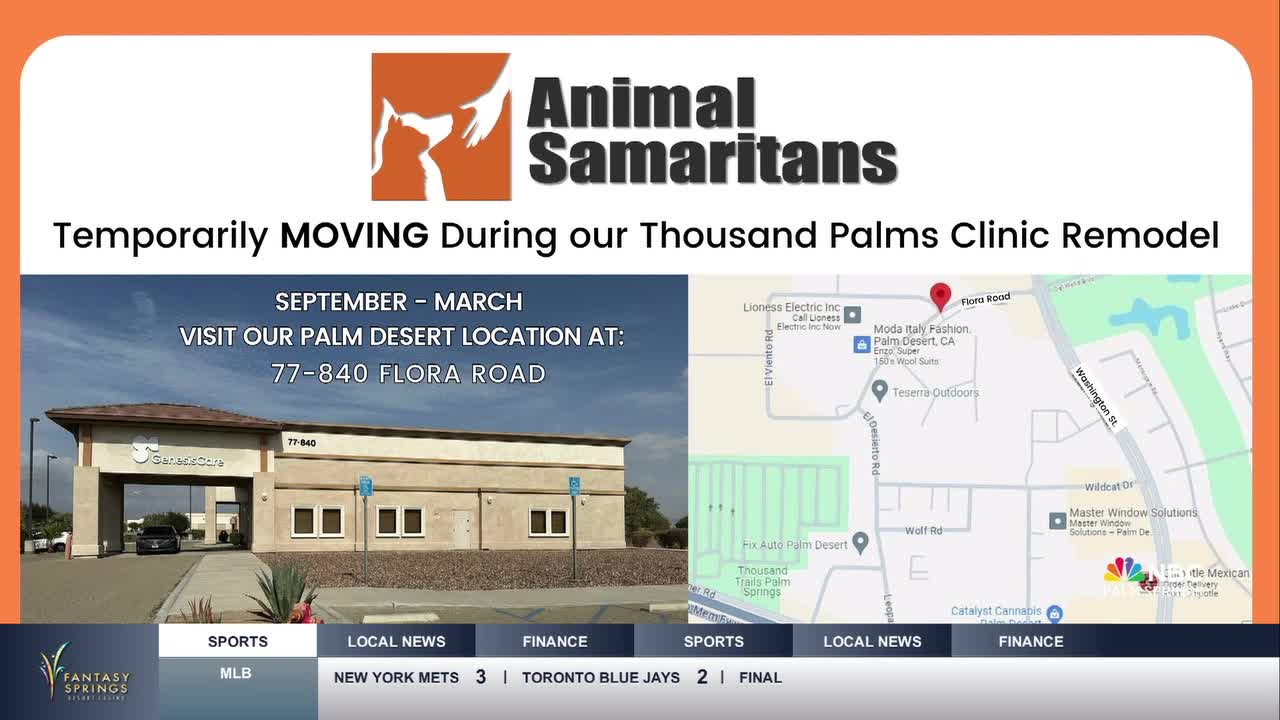 Animal Samaritans Begins Remodel, Opens Temporary Palm Desert Clinic