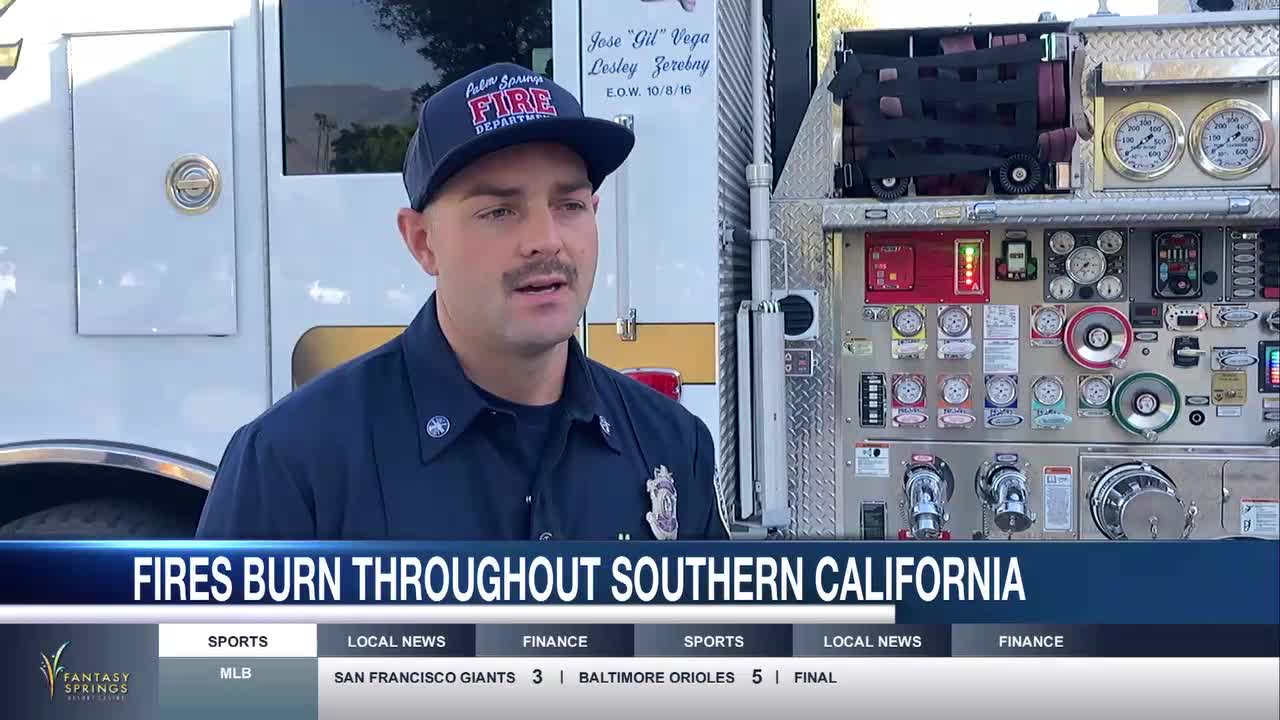 Palm Springs Fire Department Speaks About Ongoing Wildfire Containment ...