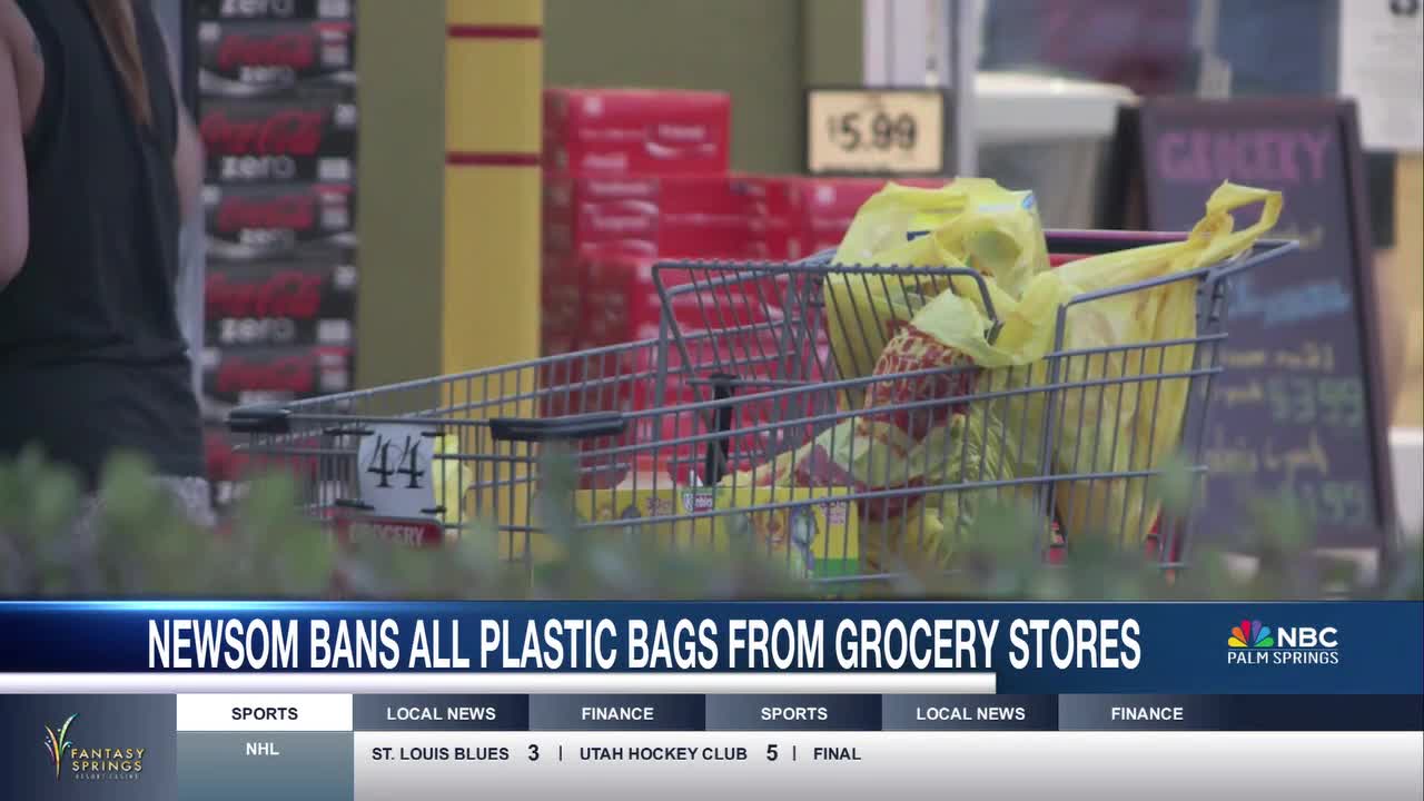 Newsom Signs Plastic Bag Ban Into Law