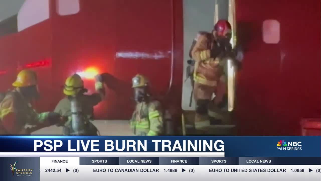 Live Burn Training Held at Palm Springs International Airport for First ...