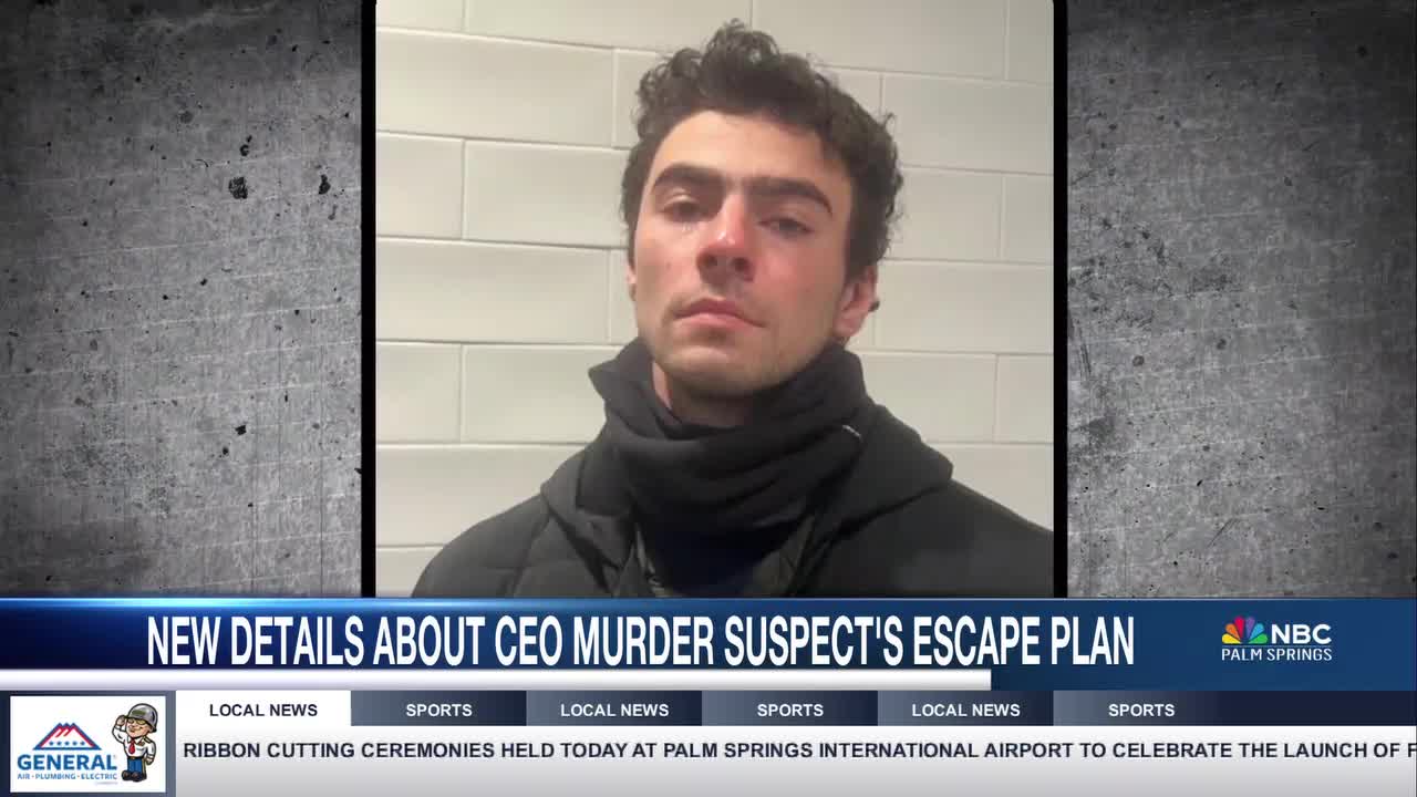 Details about CEO Murder suspect's escape plan