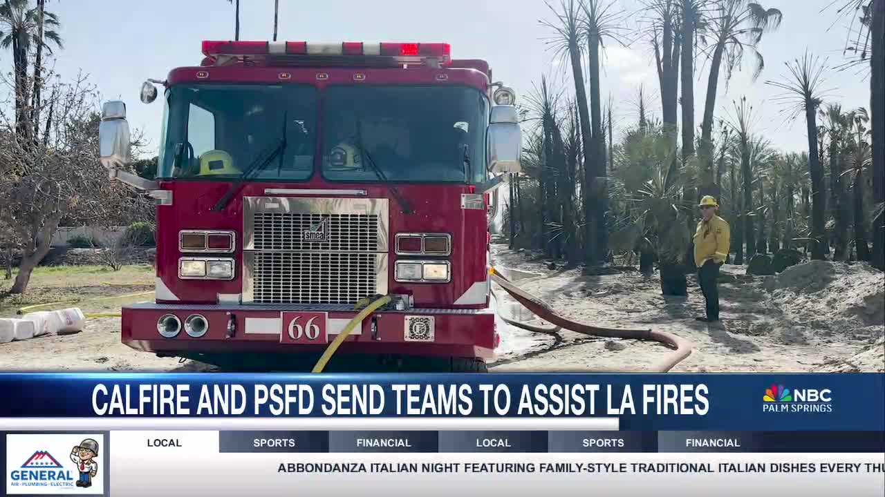 Local Firefighters Head To Los Angeles To Help Fight Fast Growing Fires