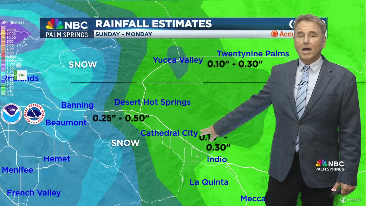 An NBC Palm Springs Weather Heads-Up on Friday, January 24, 2025!