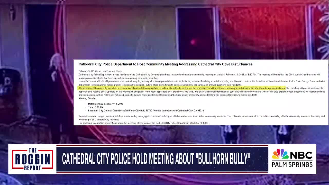 Cathedral City Police Hold Community Meeting After Bullhorn Bullying ...