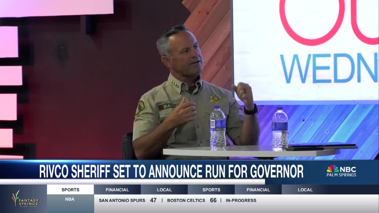 Riverside County Sheriff Chad Bianco To Announce Candidacy For