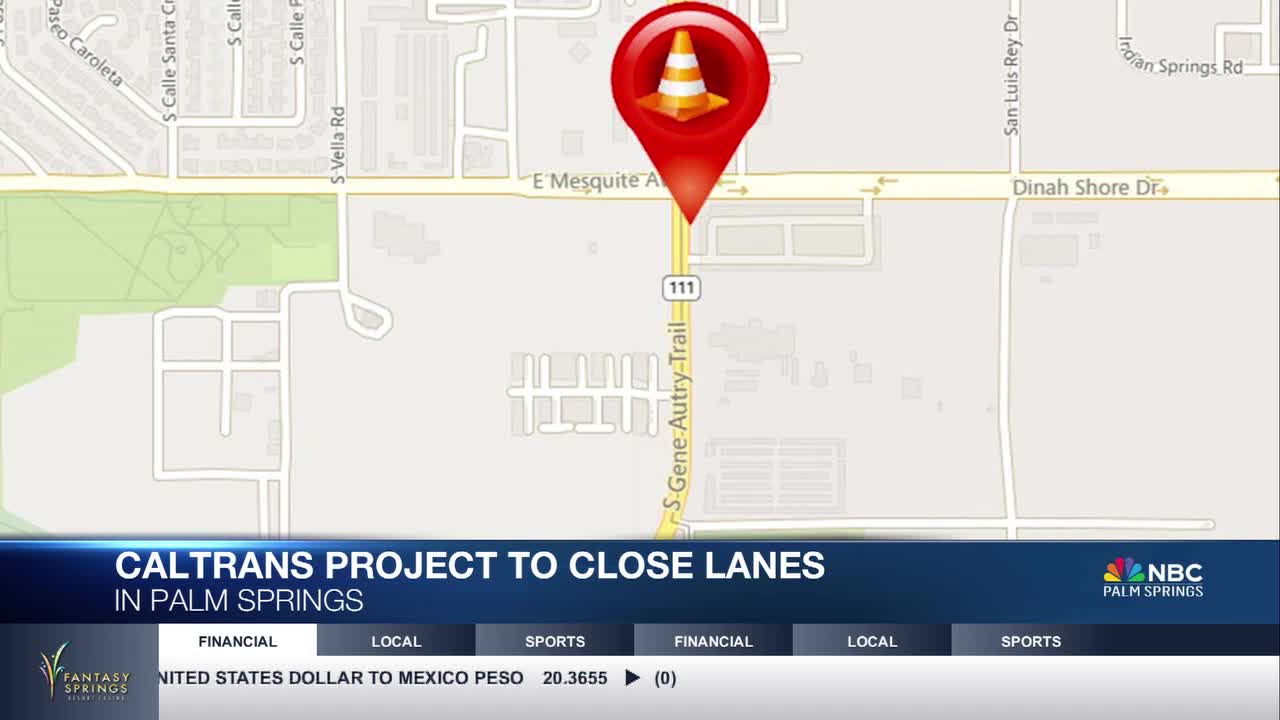 Caltrans to Continue Highway 111 Roadway Project Temporary Lane ...