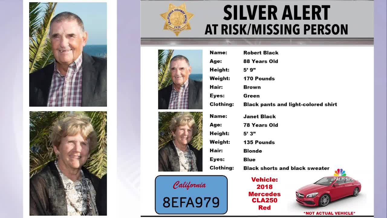 CHP Issues Silver Alert for Missing Palm Desert Couple
