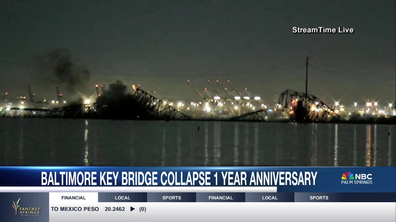 Baltimore Key Bridge Collapse 1 Year Anniversary