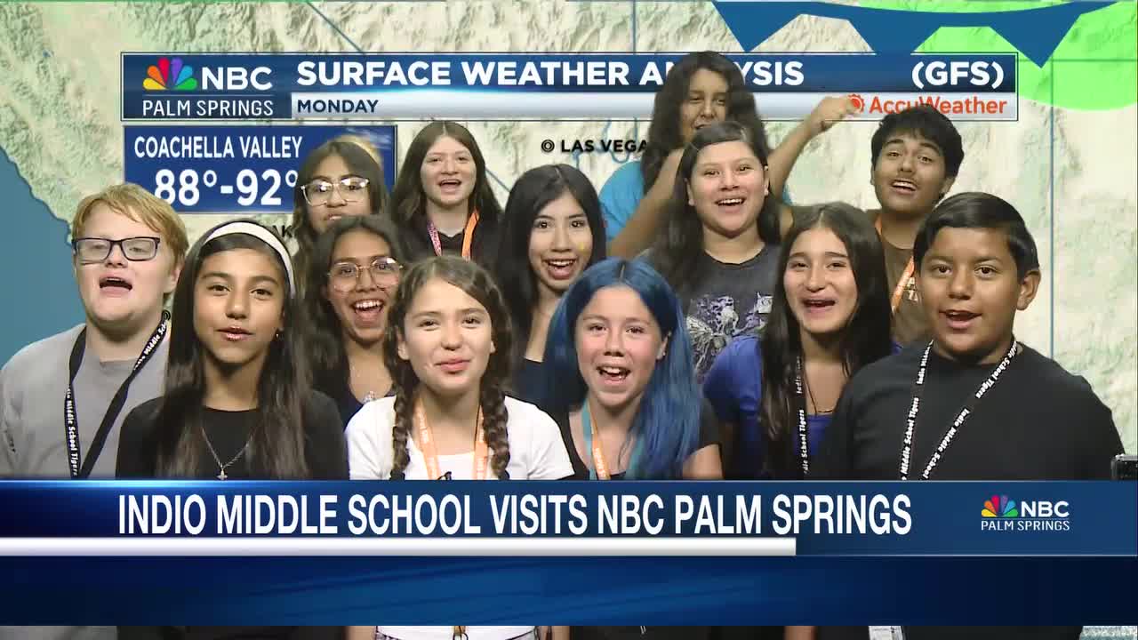 Indio Middle School takes a field trip to NBC Palm Springs