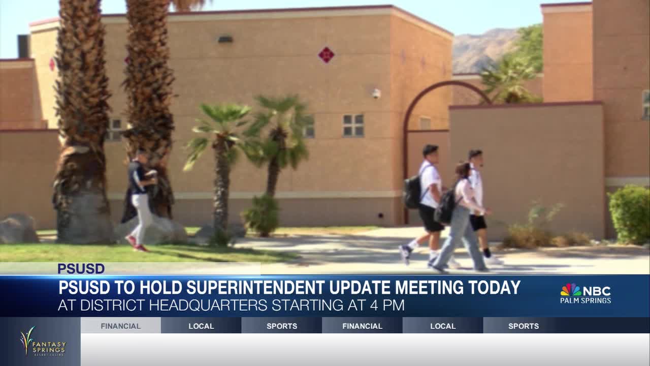PSUSD To Update The Public on Superintendent Search