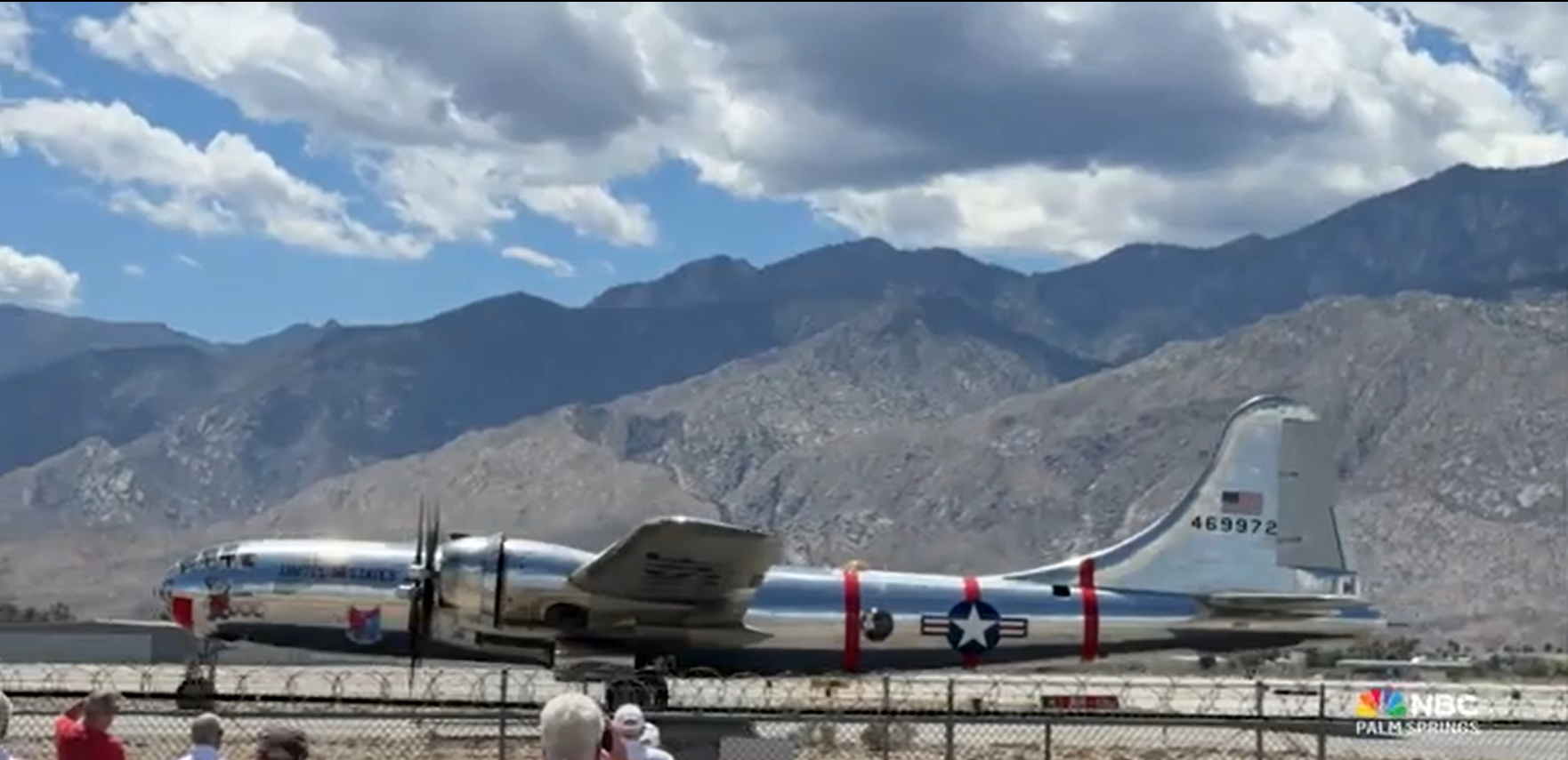 Restored WWII B-29 Superfortress ‘Doc’ Lands at Palm Springs Air Museum
