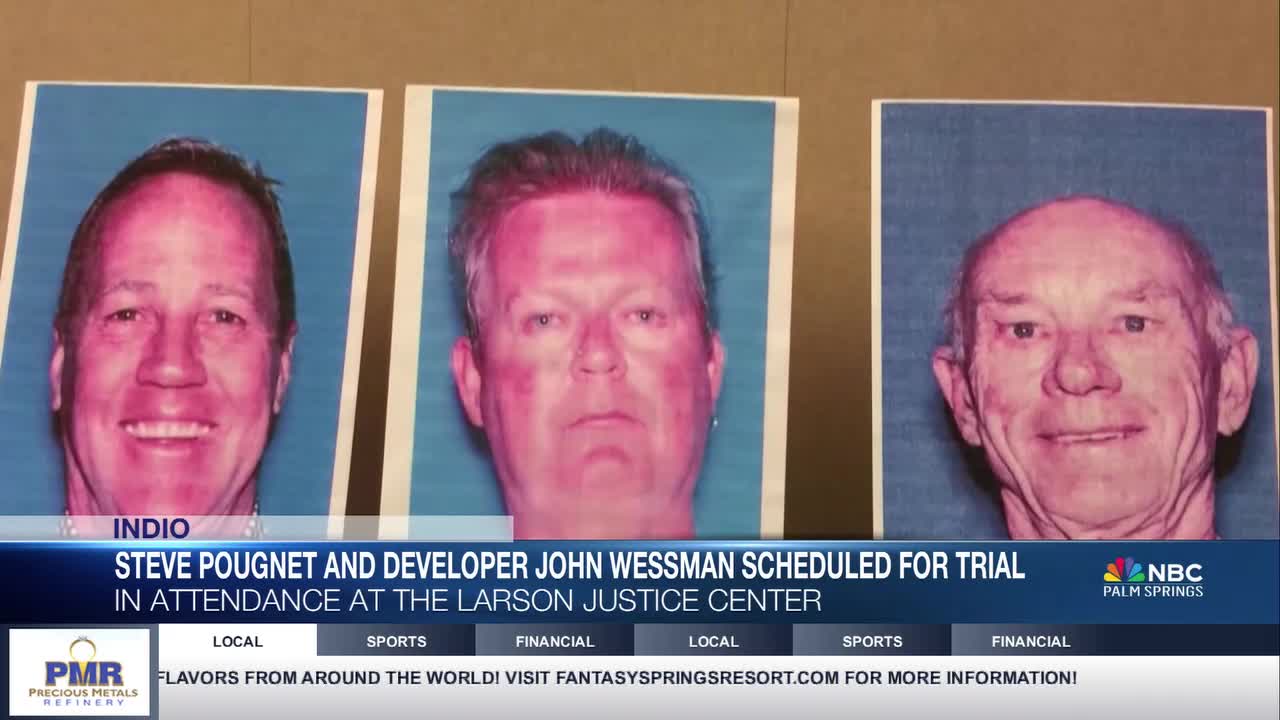 Former Palm Springs Mayor Steve Pougnet and Developer John Wessman ...
