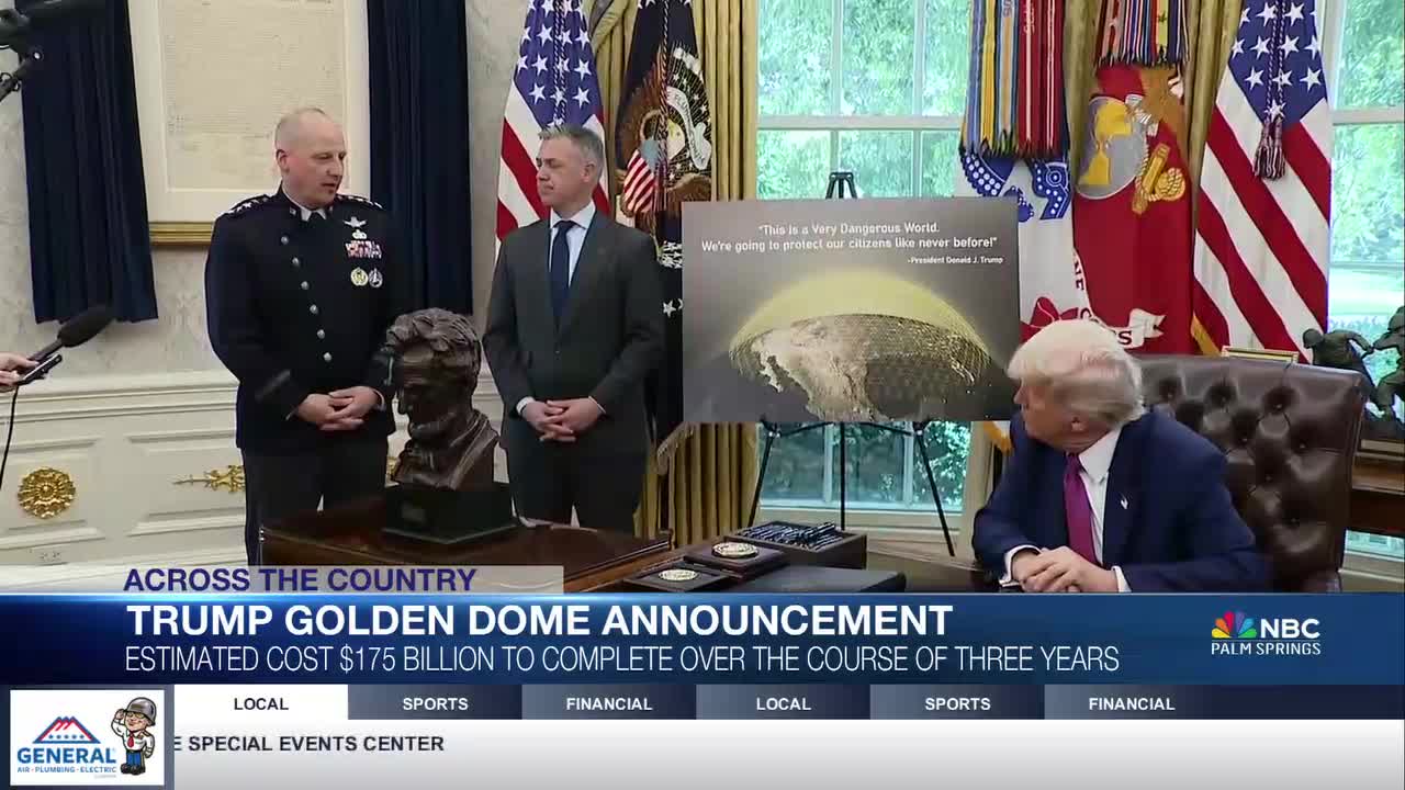 Trump Unveils $175 Billion 'Golden Dome' Missile Defense System