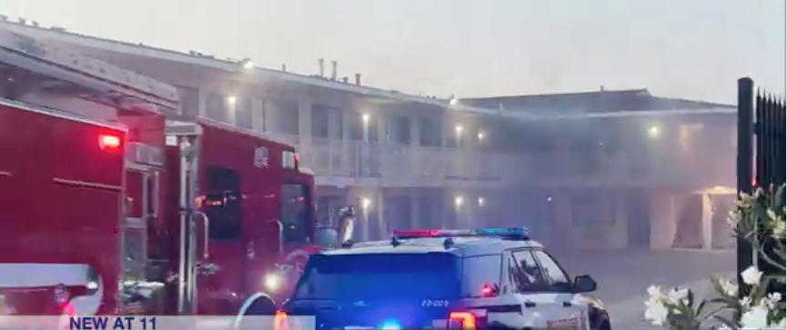NBC Palm Springs First to Report Structure Fire at Motel 6 in Palm Desert