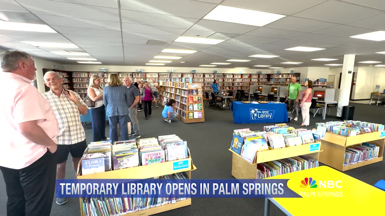 Temporary Location Opens Today For The Palm Springs Public Library
