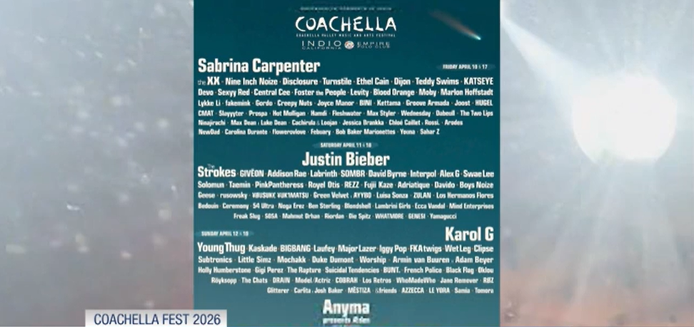 Coachella 2025 Lineup Revealed: Headliners Include SZA, Justin Bieber ...