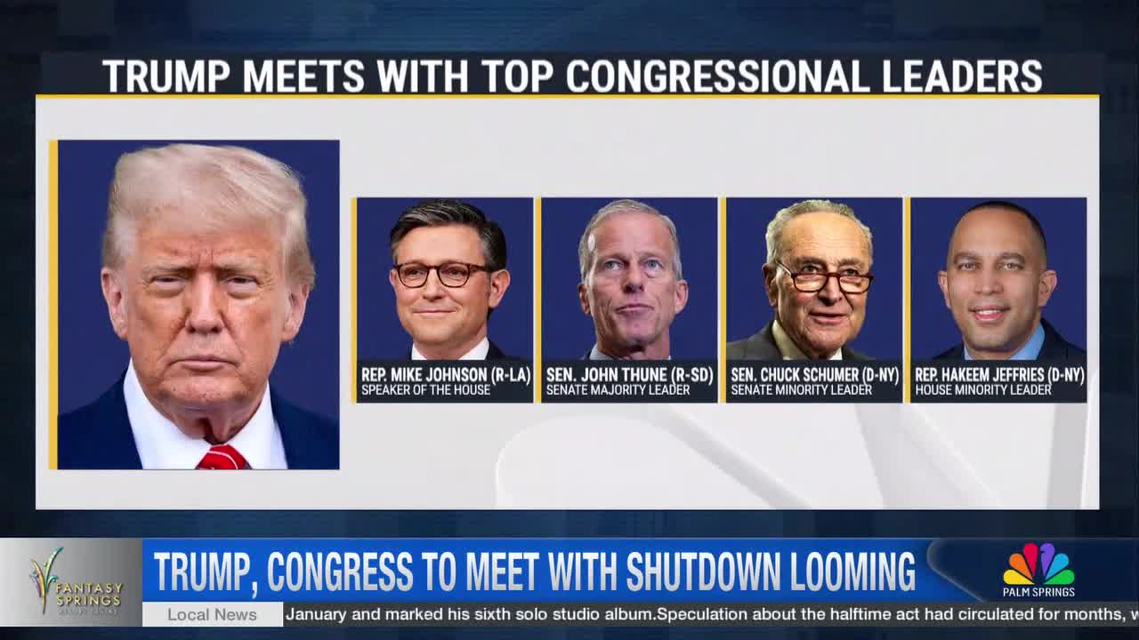 Government Shutdown Looms as President Trump, Congressional Leaders ...