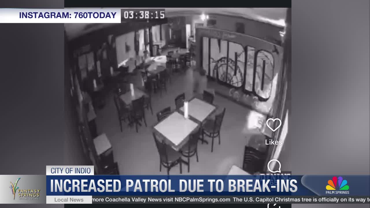 Indio Police Increase Patrols After Series of Smash-and-Grab Break-Ins ...
