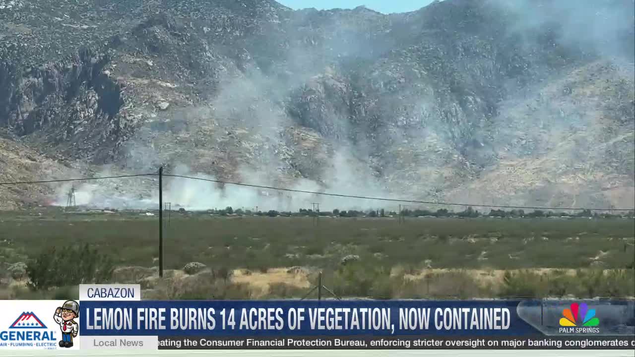 Cabazon Trailer Fire Sparks 14-Acre Brush Blaze Along Interstate 10