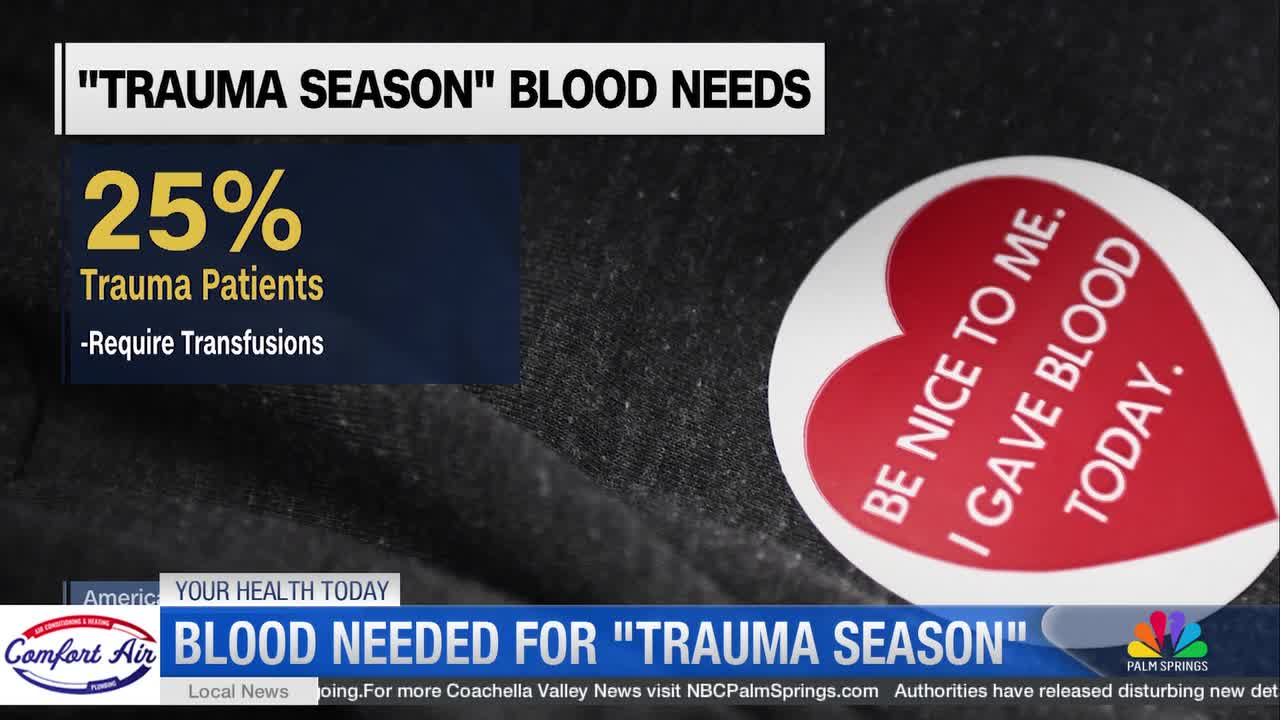 Medical Community Warns of Critical Summer 'Trauma Season' Blood Shortages
