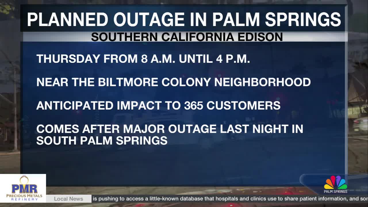 Southern California Edison Equipment Upgrades Trigger Planned Palm ...