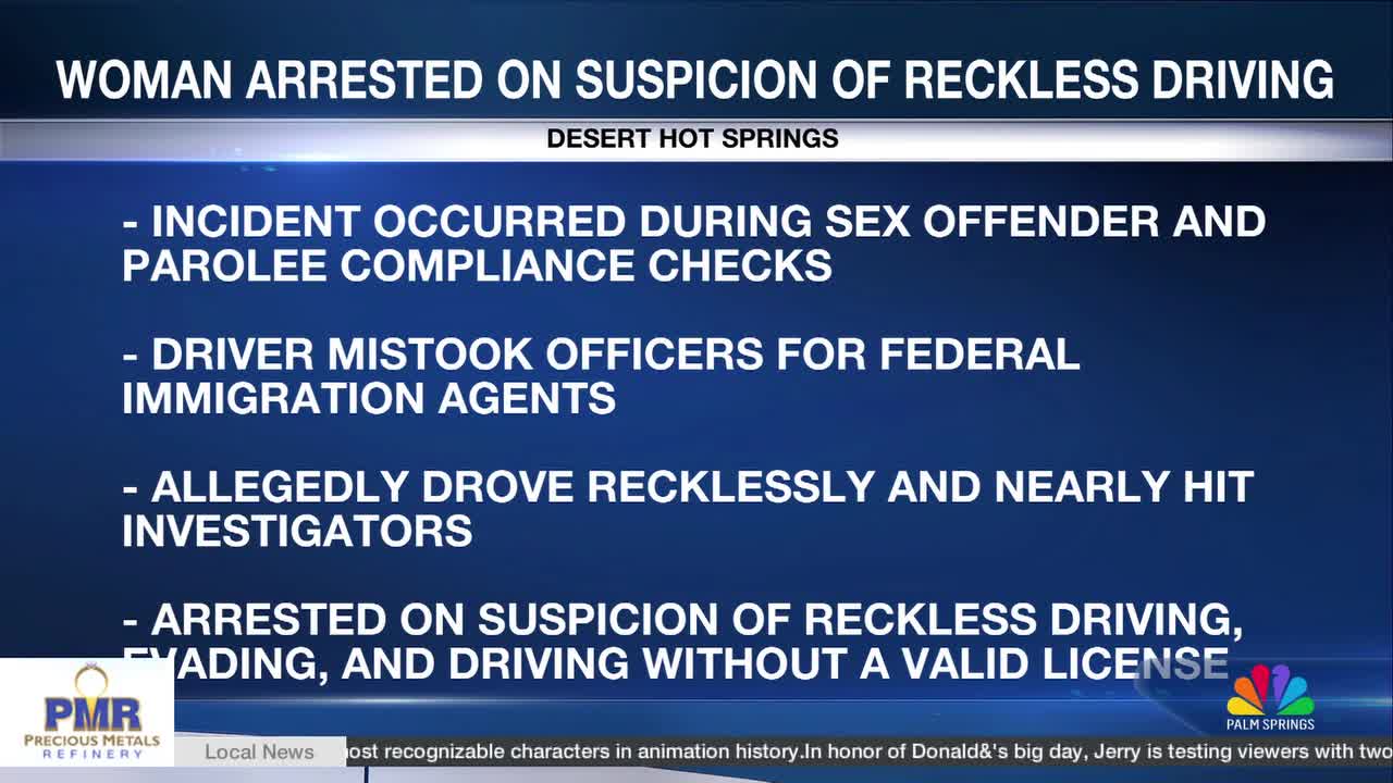 Driver Mistaking Desert Hot Springs Police for ICE Agents Arrested ...