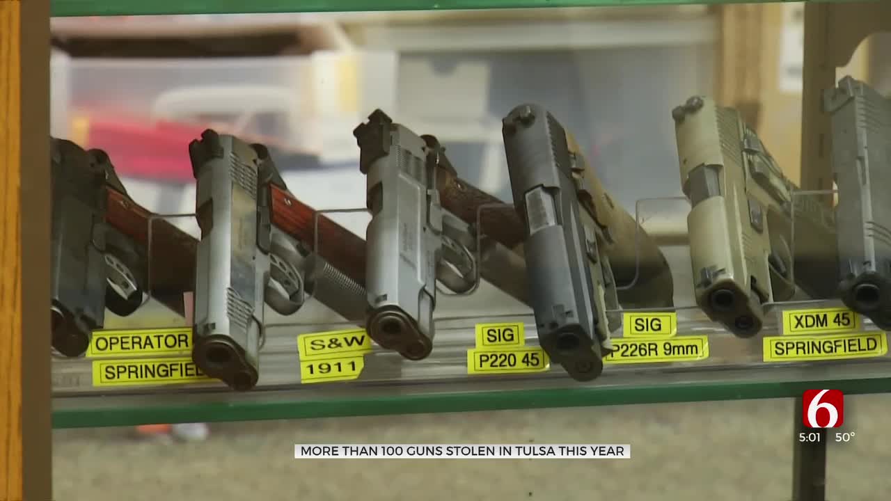 Tulsa Police Stress Gun Security After 100+ Firearms Stolen From ...