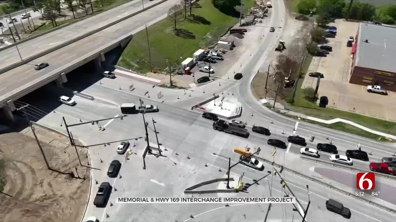 US-169 And Memorial Diverging Diamond Interchange Expected To Shift ...